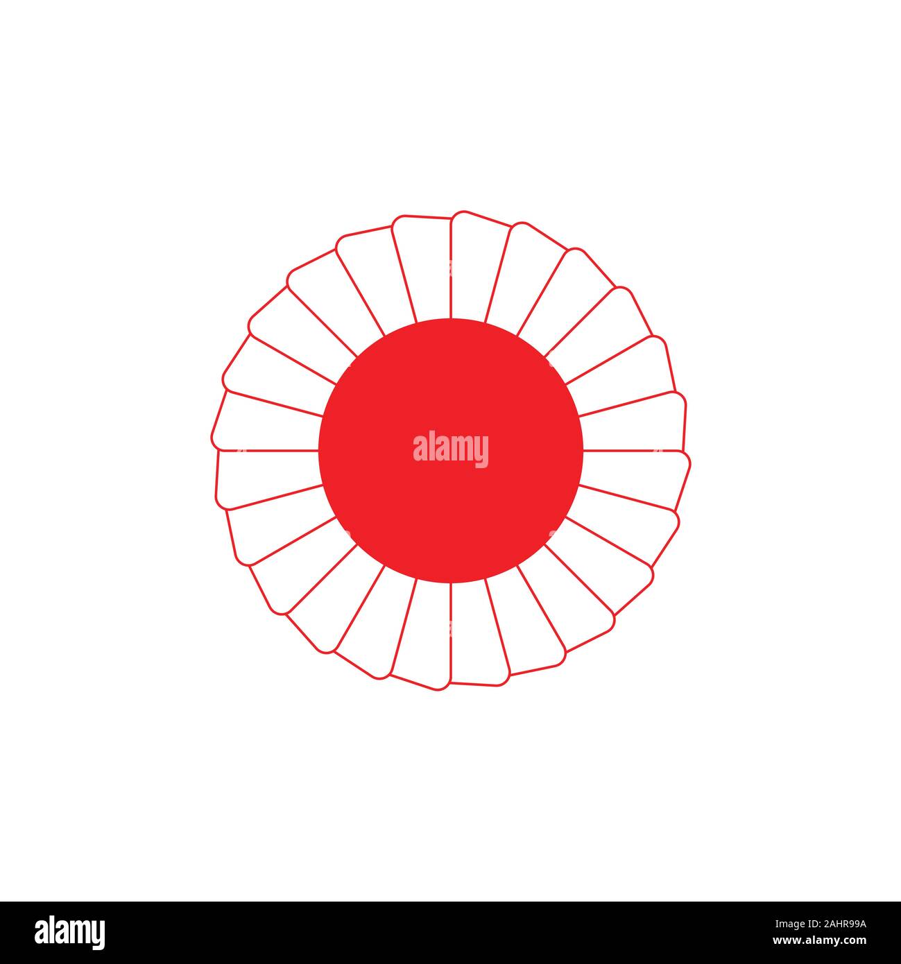 japan swirl red sun symbol logo vector Stock Vector Image & Art - Alamy
