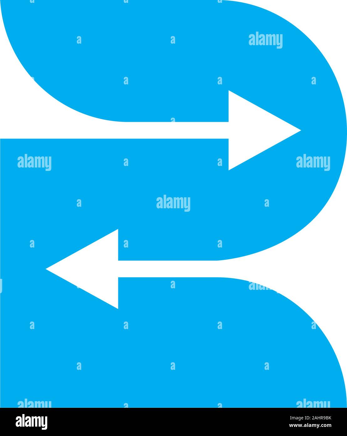 number 2 geometric arrow logo vector Stock Vector Image & Art - Alamy