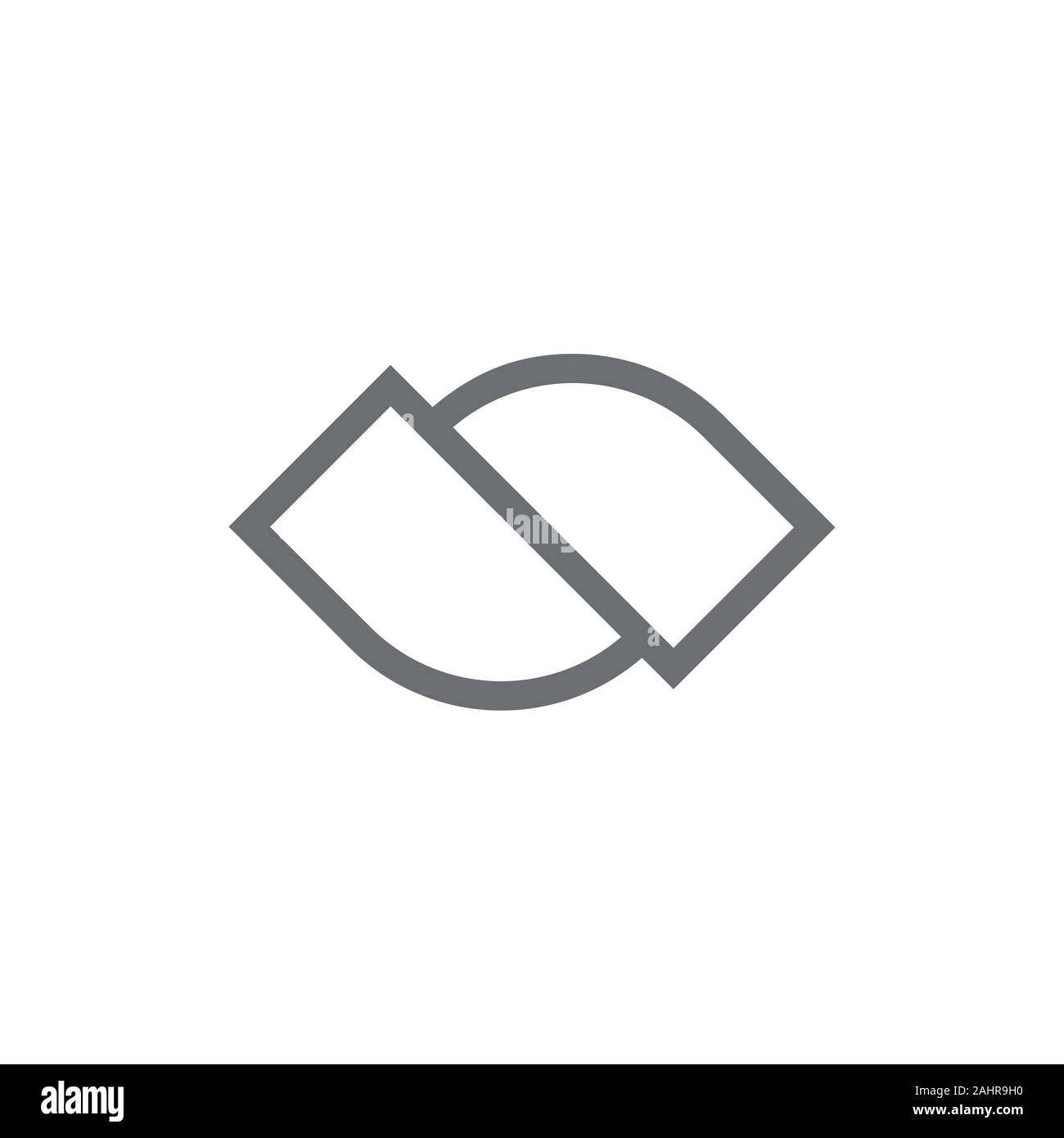 bend line geometric abstract logo vector Stock Vector Image & Art - Alamy