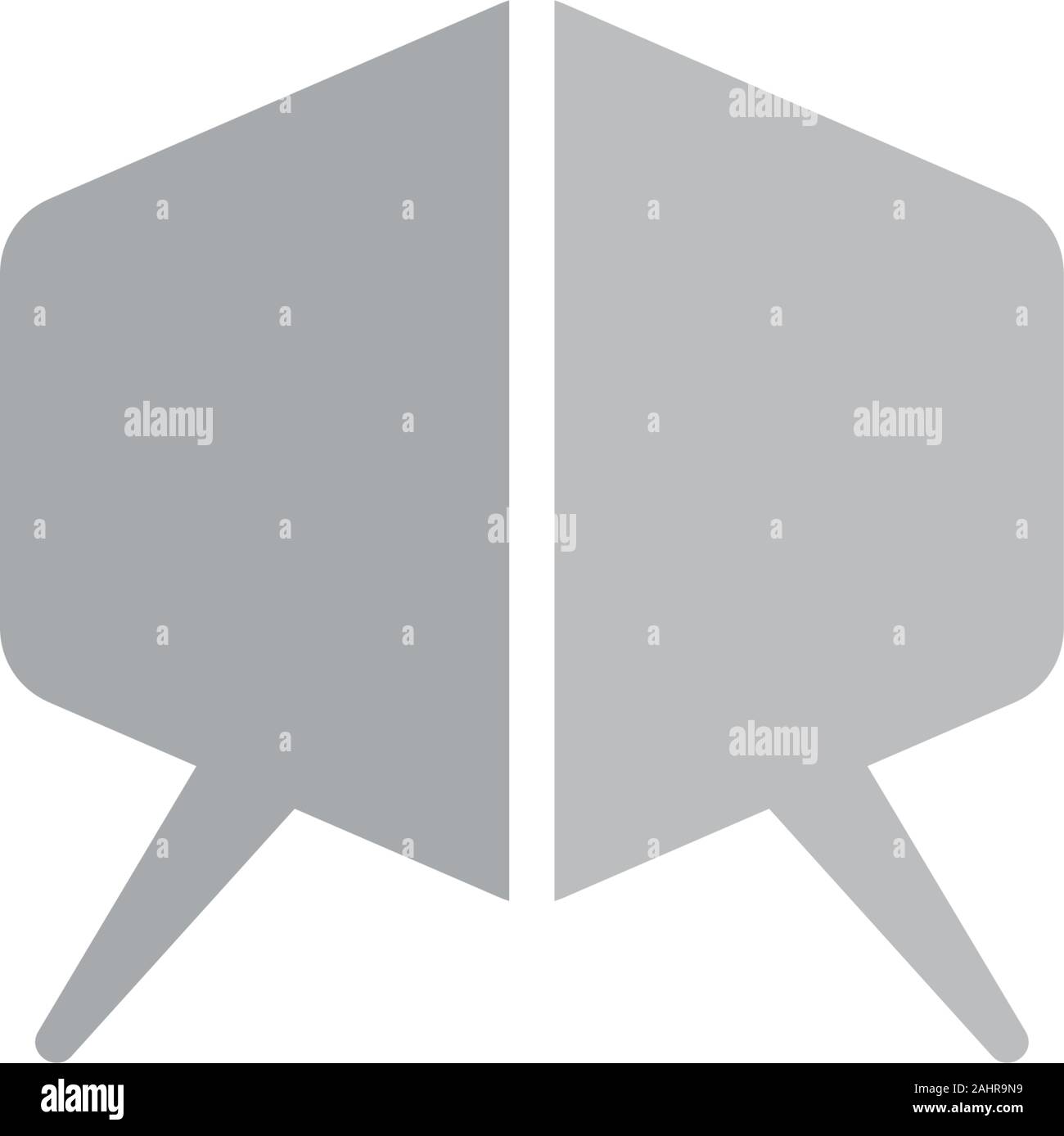 box bubble talk communication symbol logo vector Stock Vector Image ...