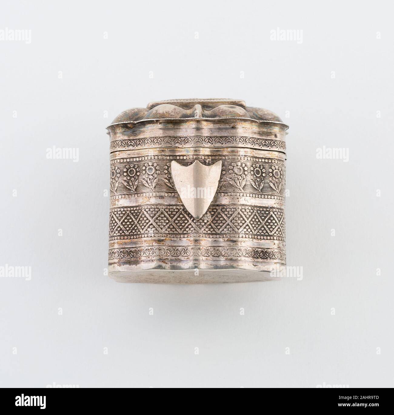 Sponge Box. 1848. Netherlands. Silver Stock Photo - Alamy