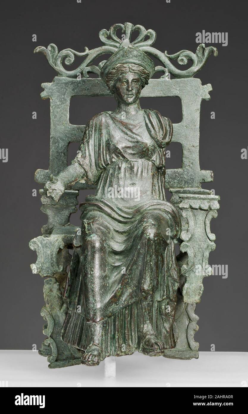 Ancient Roman. Statuette of an Enthroned Figure. 1 AD–100 AD. Roman ...