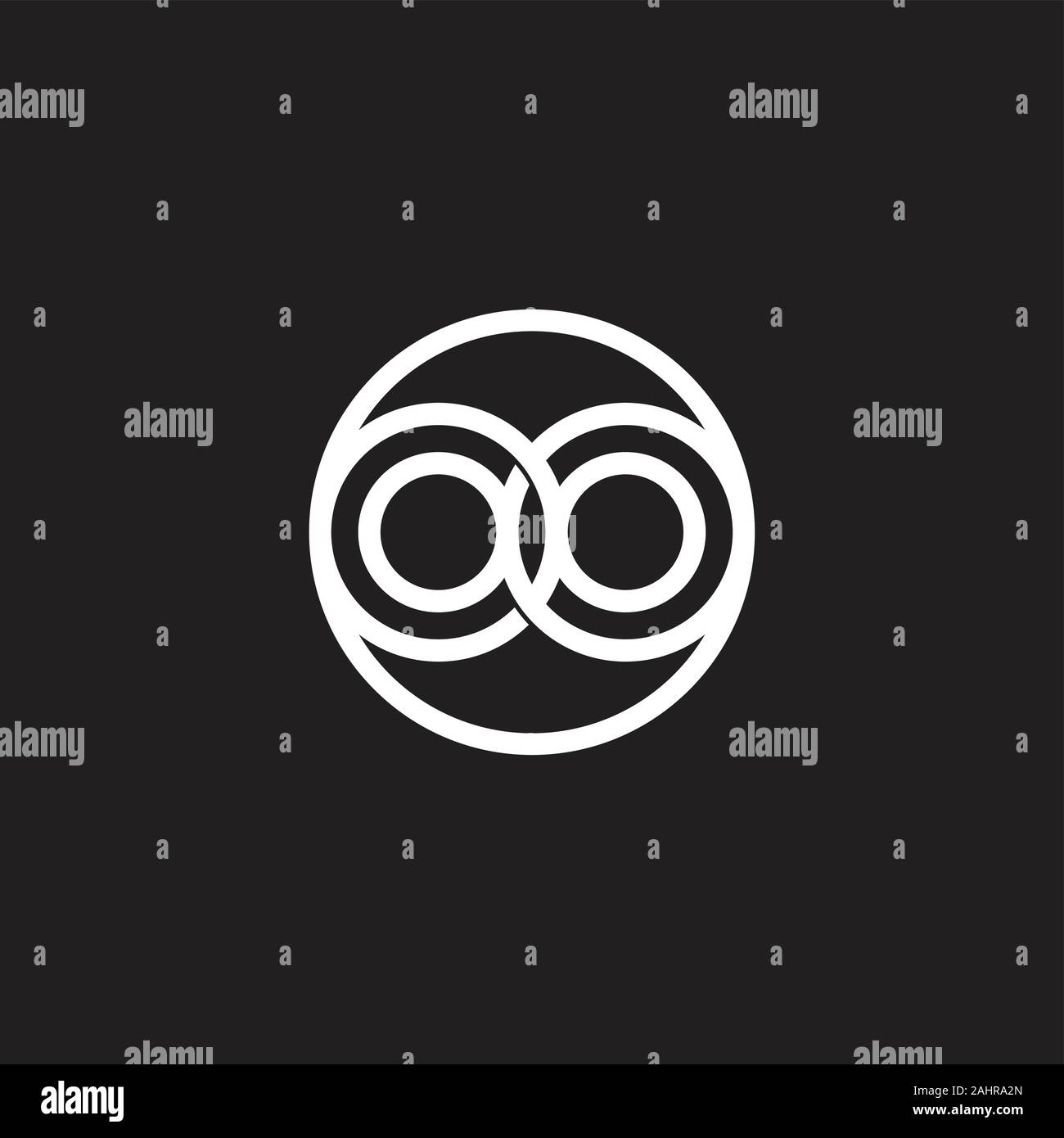 circle infinity lines logo vector Stock Vector Image & Art - Alamy