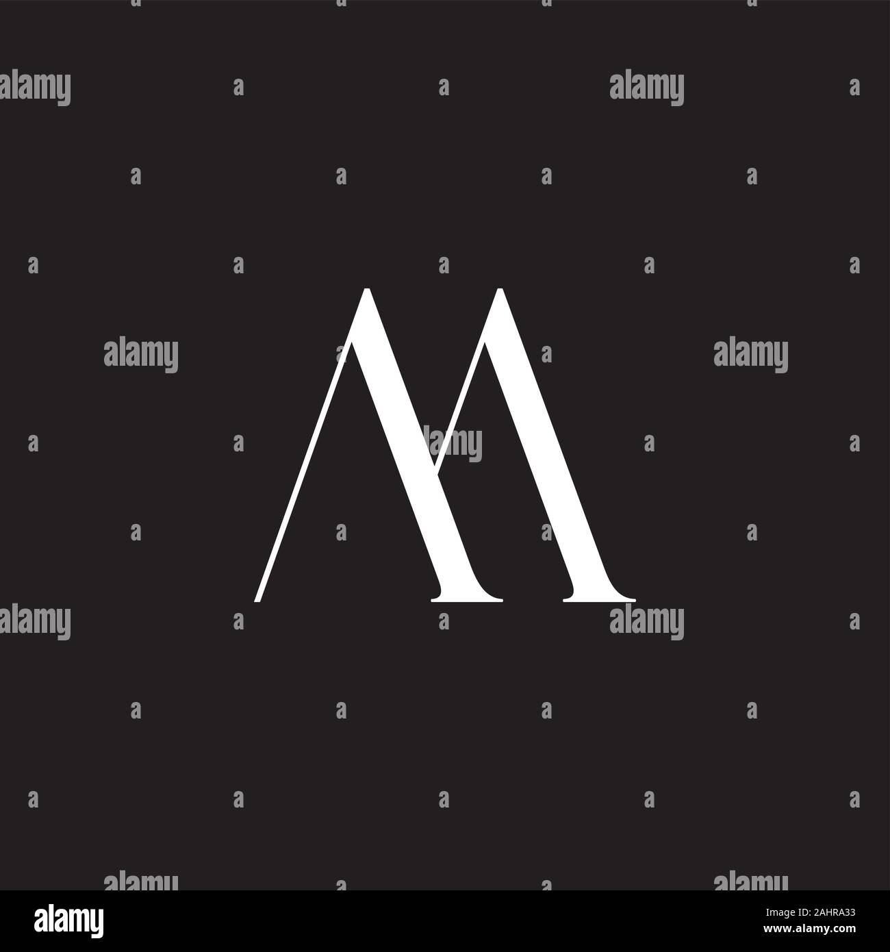 letter m simple abstract elegant design vector Stock Vector Image & Art ...
