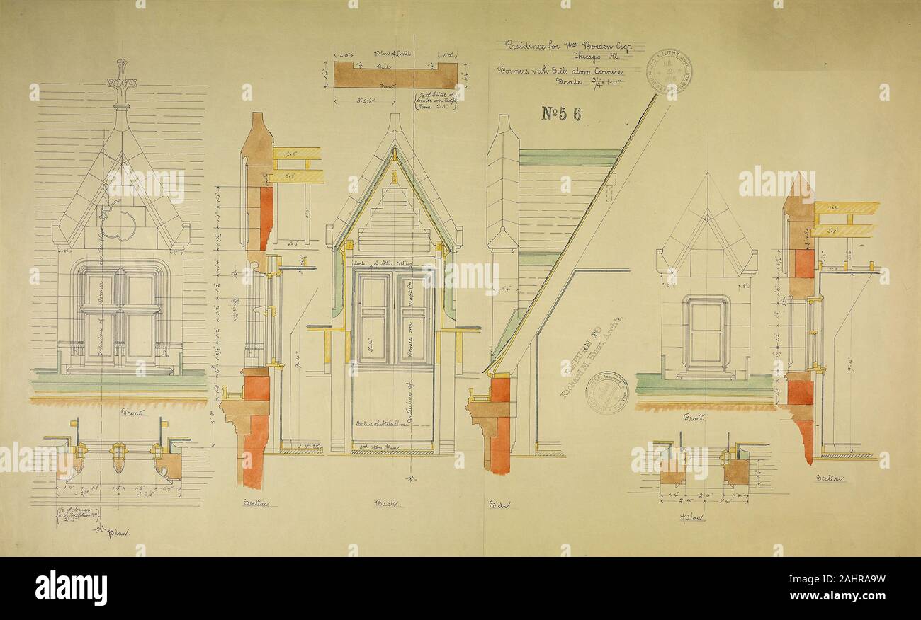 Richard Morris Hunt (Architect). William Borden Residence, Chicago ...