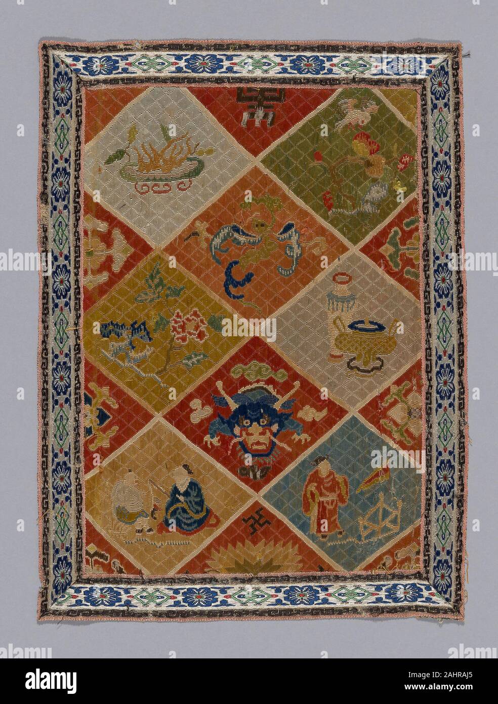 Han-Chinese. Panel (Dress Fabric). 1875–1900. China. Geometric patterns ...
