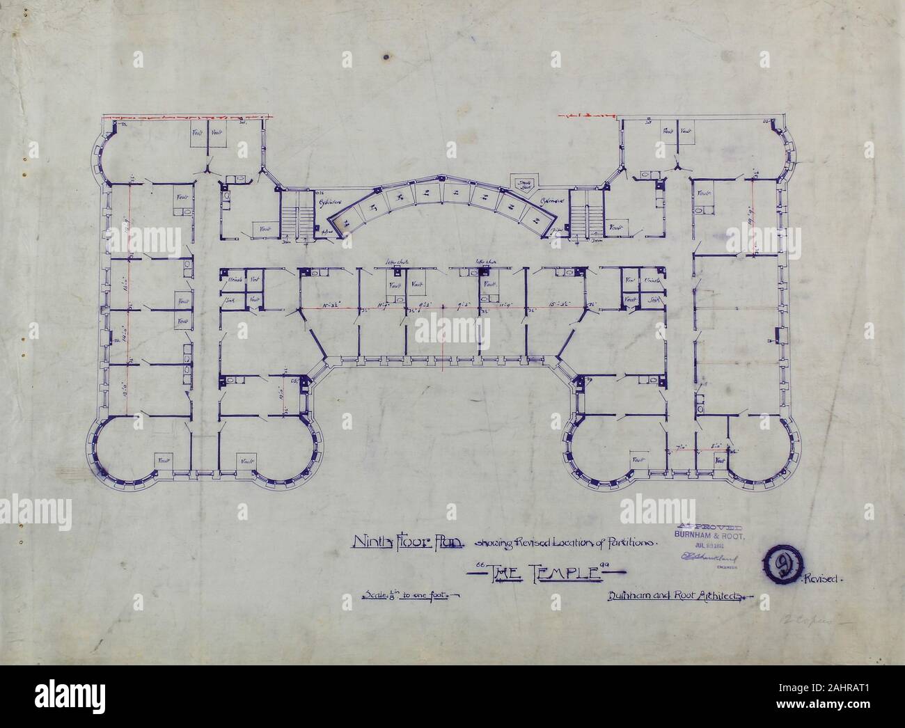 Burnham and Root (Architect). Women's Temple Building, Chicago ...