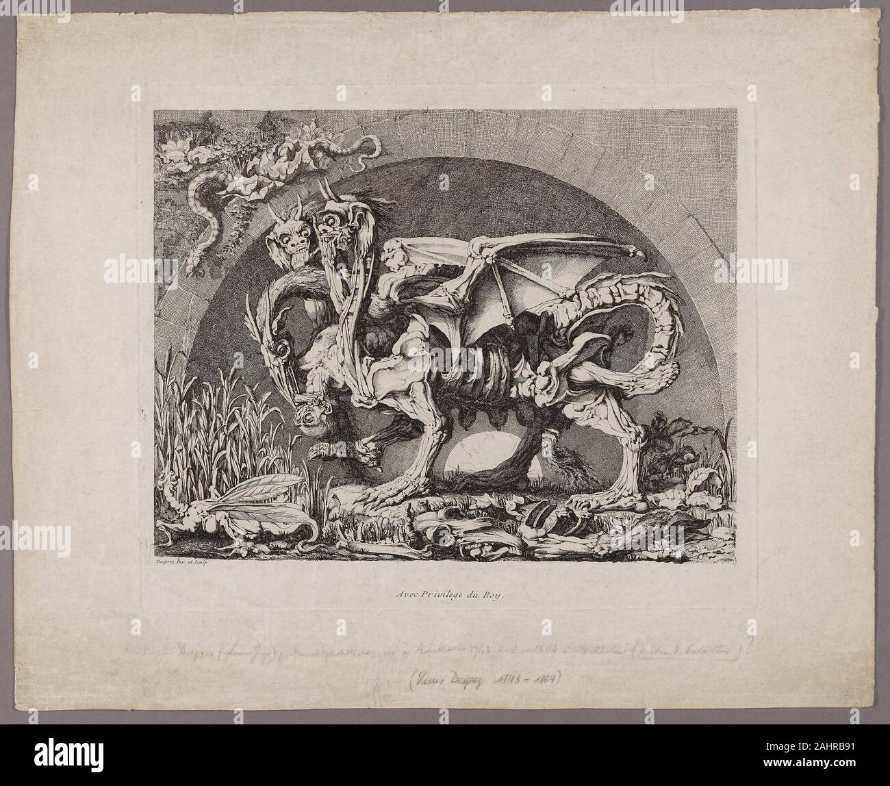 Louis Jean Desprez. The Chimera. 1771. France. Etching in black on ...