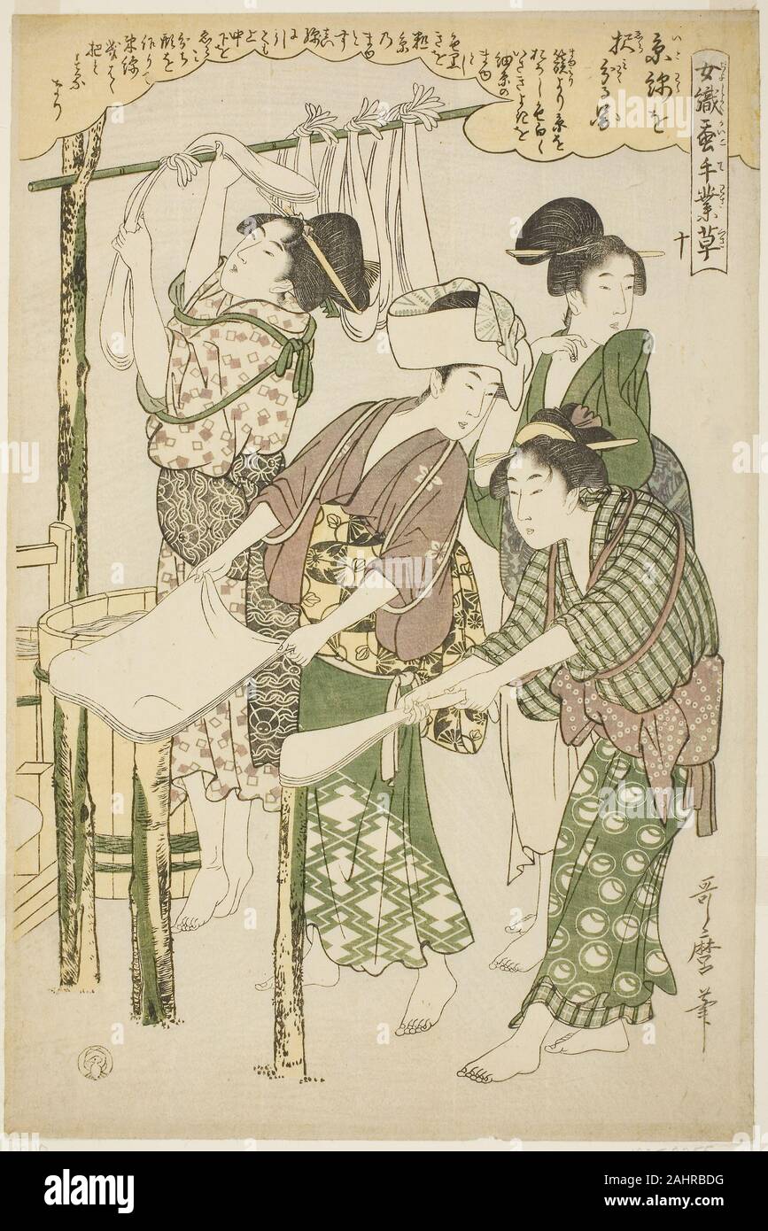 Kitagawa Utamaro. No. 10 (ju), from the series Women Engaged in the ...