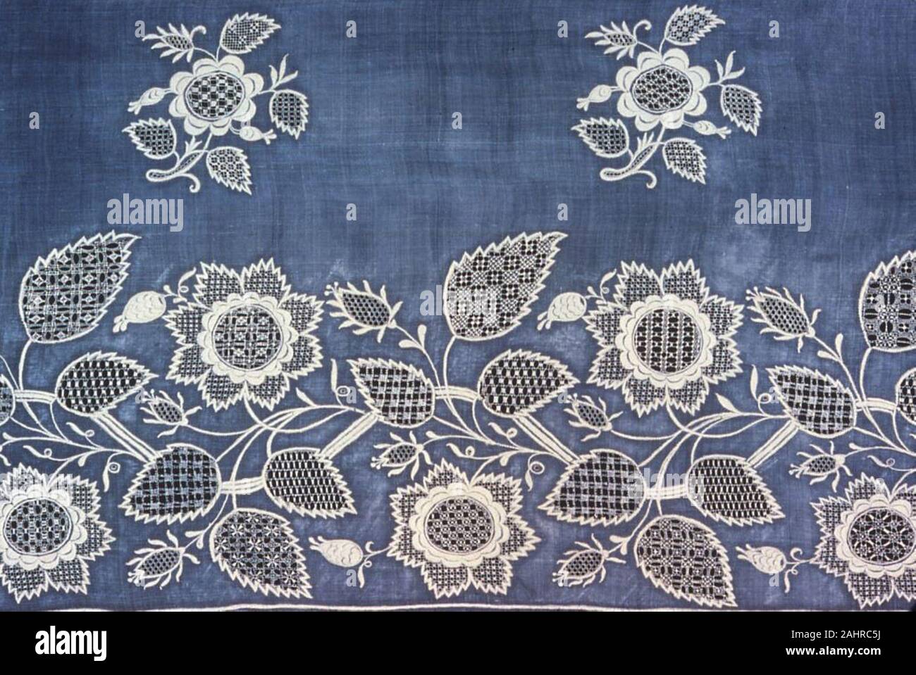 Bead insertion interlocking lace and wave filling stitches hi-res stock ...