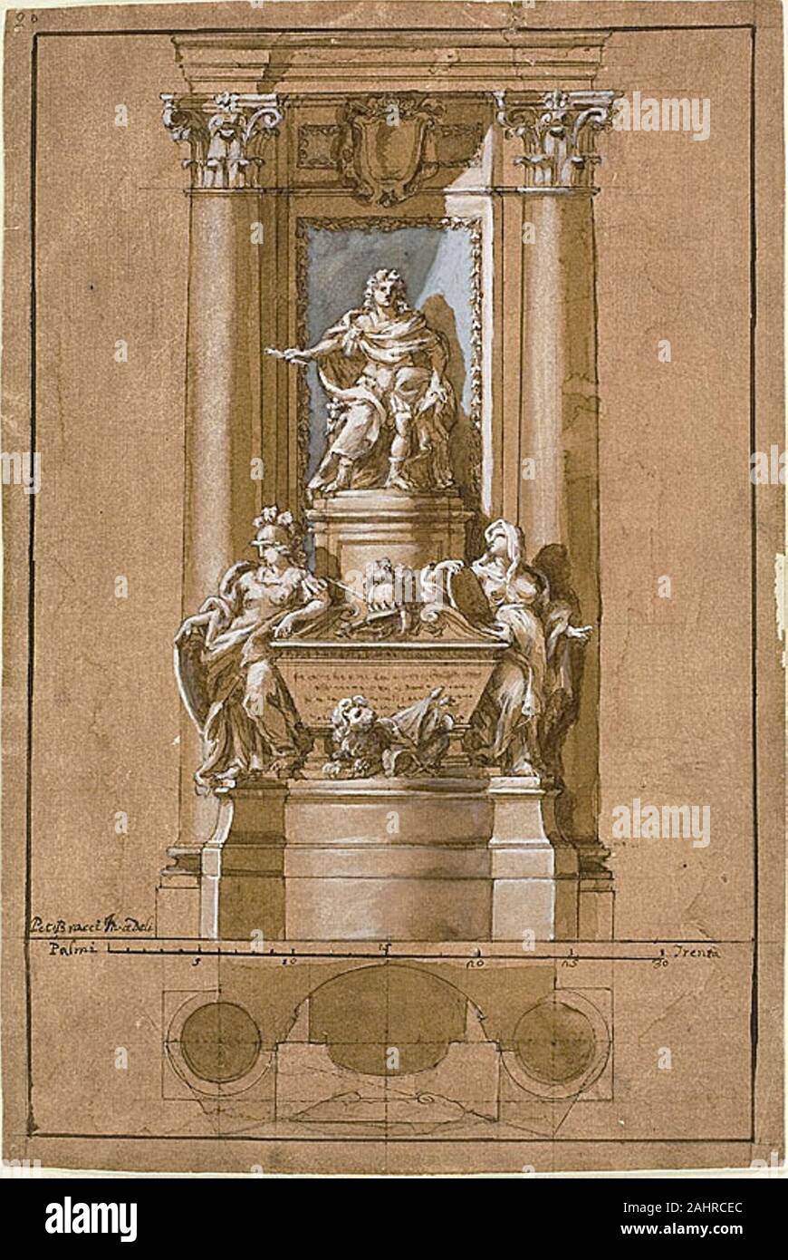 Pietro Bracci. Project for the Tomb of James III, the Old Pretender ...