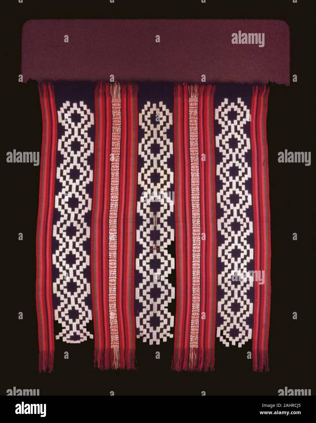 Mapuche. Chief's Poncho. 1850–1900. Chile. Wool, stripes of plain weave ...