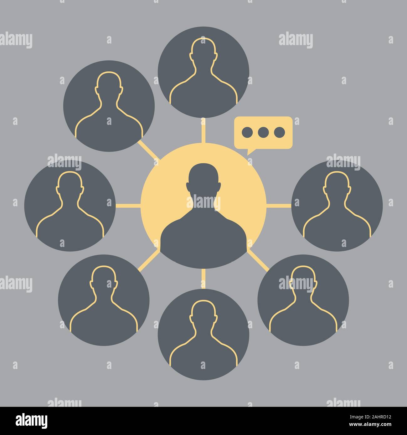 Influencers icon logo vector, blogger symbol Stock Vector Image & Art ...