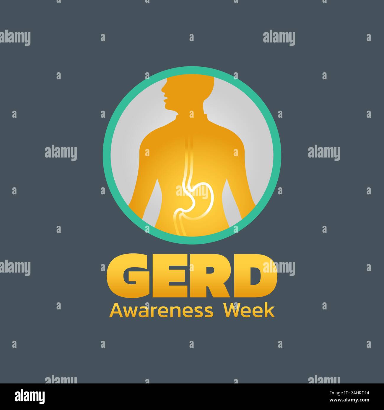 GERD Awareness Week icon logo vector Stock Vector Image & Art - Alamy