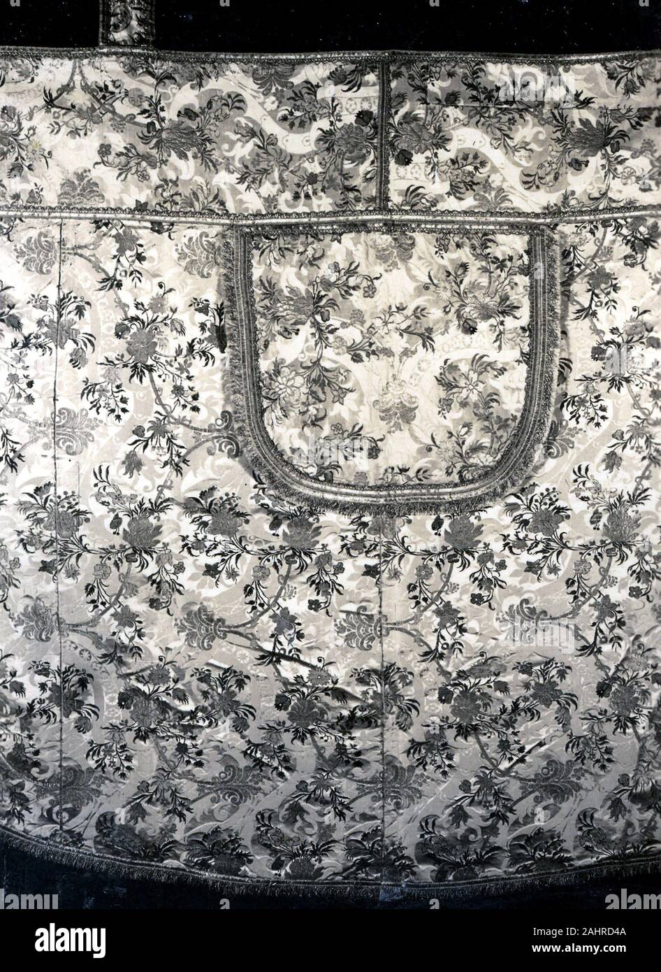 Cope with attached Hood. 1725–1750. France. Brocaded fancy compound ...