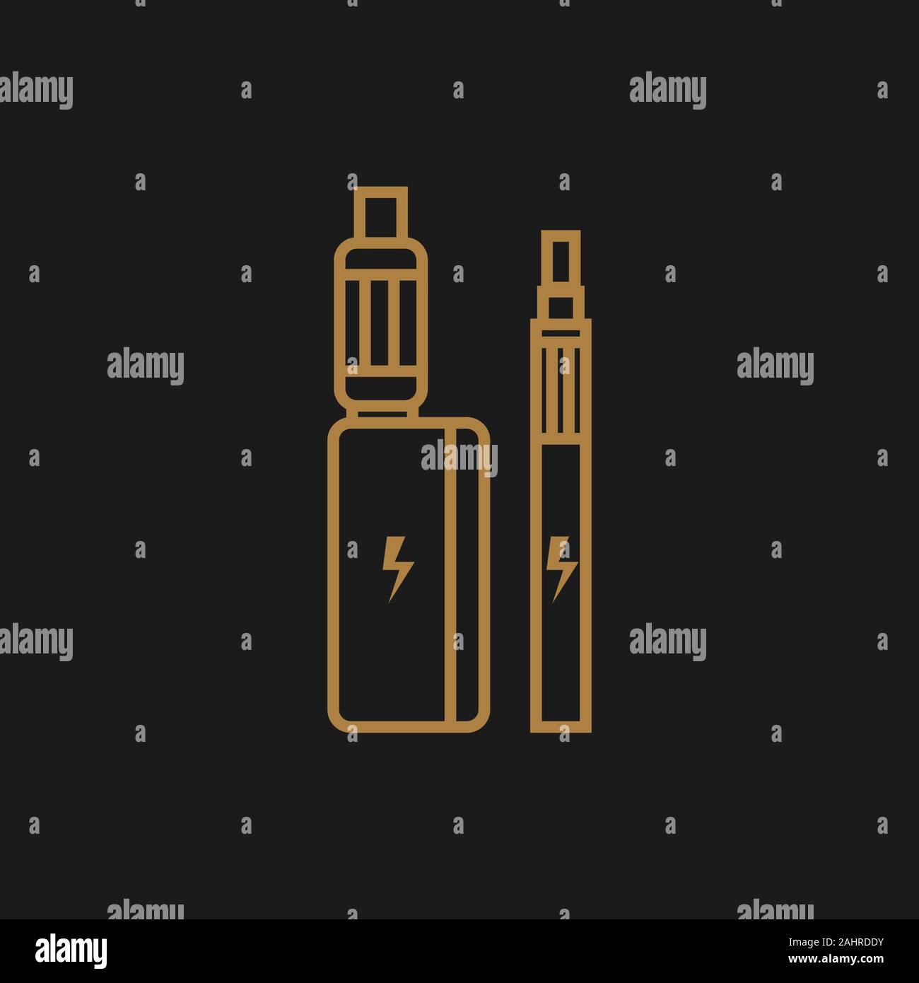 Vaping smoke logo icon hi-res stock photography and images - Alamy