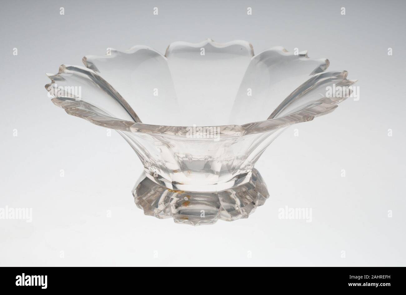 Dish. 1845–1855. Bristol. Glass Stock Photo - Alamy