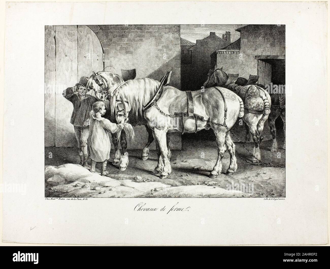 Jean Louis André Théodore Géricault. Farm Horses. 1823. France ...