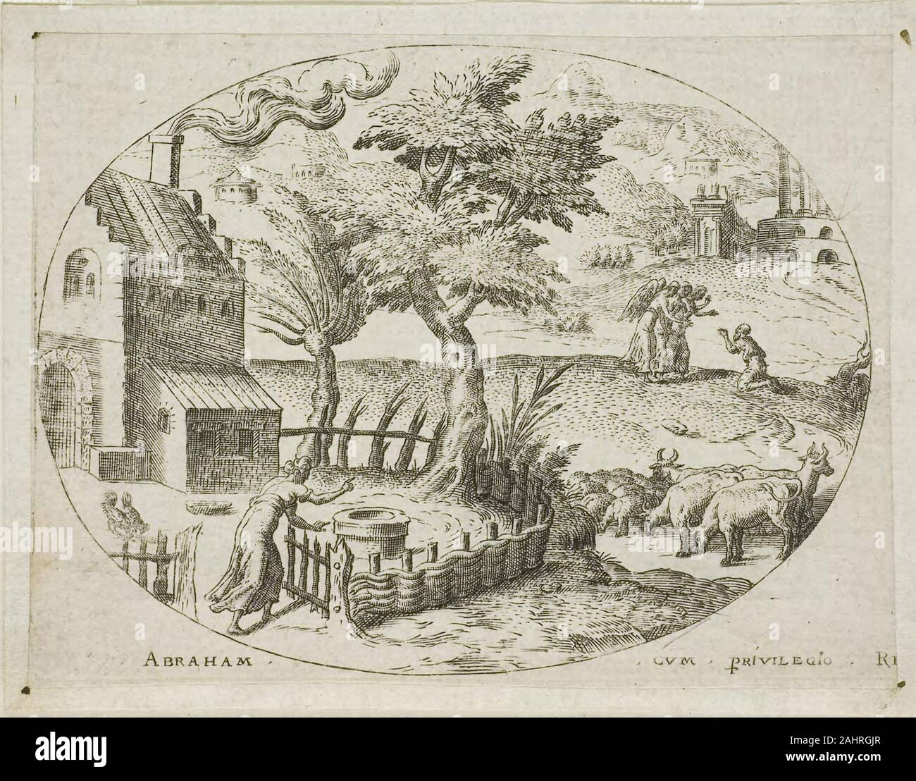 Abraham receiving the angels hi-res stock photography and images - Alamy