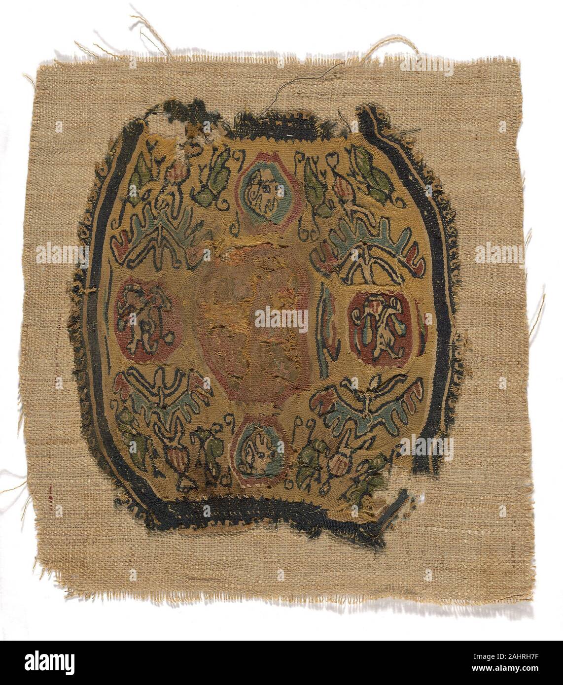 Coptic. Roundel. 501 AD–800 AD. Egypt. Linen and wool, tapestry weave ...