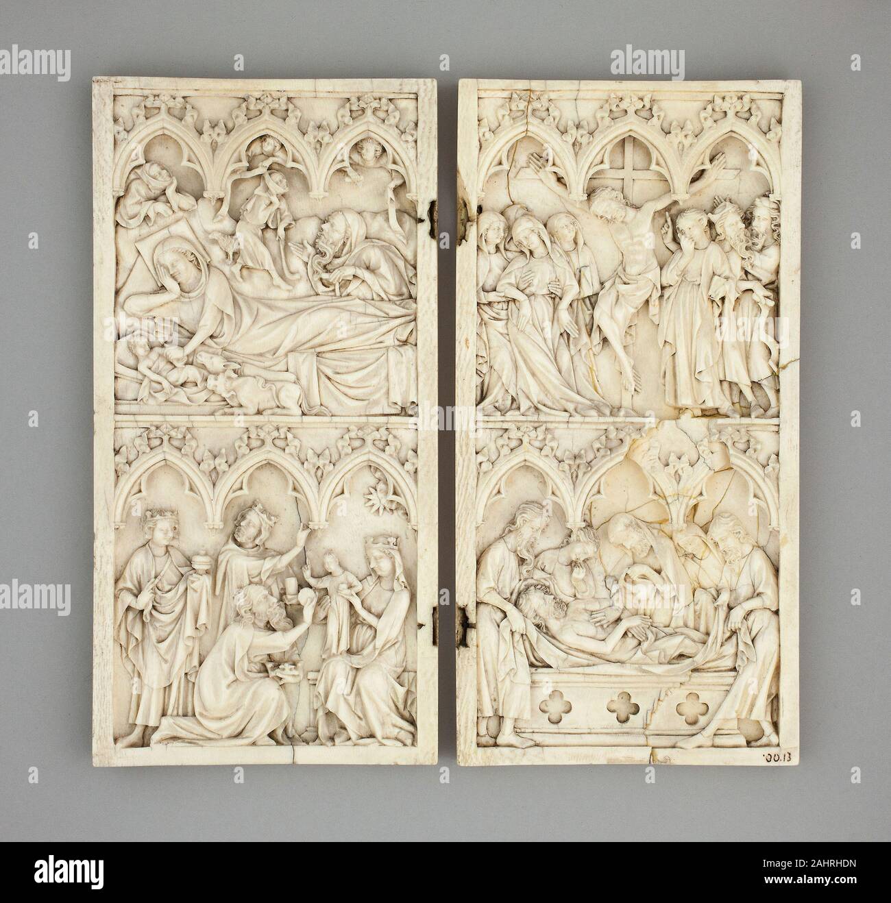 Diptych with Scenes from the Life of Christ. 1340–1360. France. Ivory ...