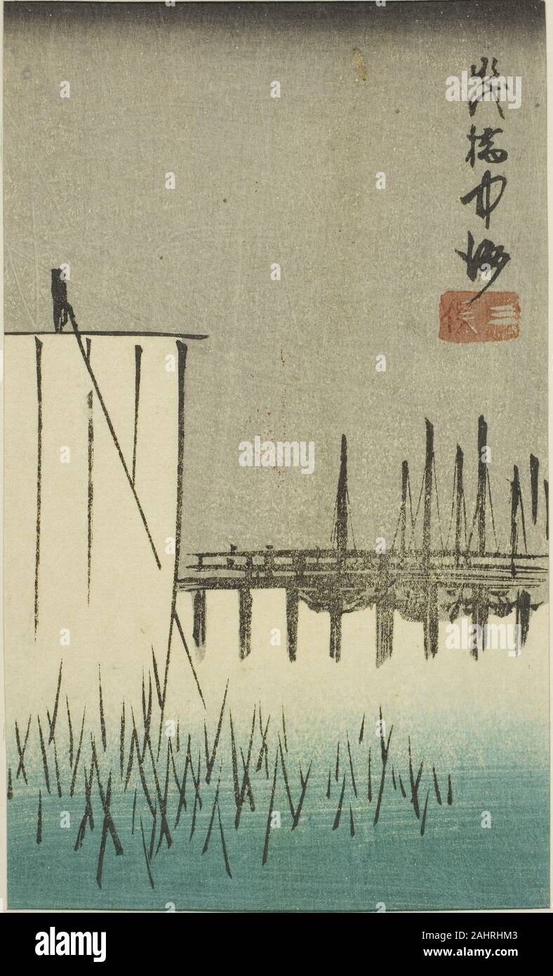 Utagawa Hiroshige. Eitai Bridge, Nakasu, and Mitsumata (Eitaibashi ...