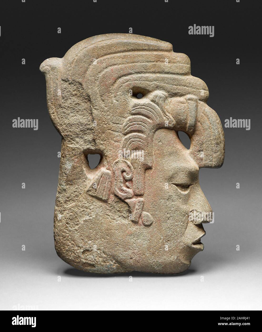 Maya. Royal Profile. 650 AD–800 AD. Mexico. Sandstone and pigment Stock ...