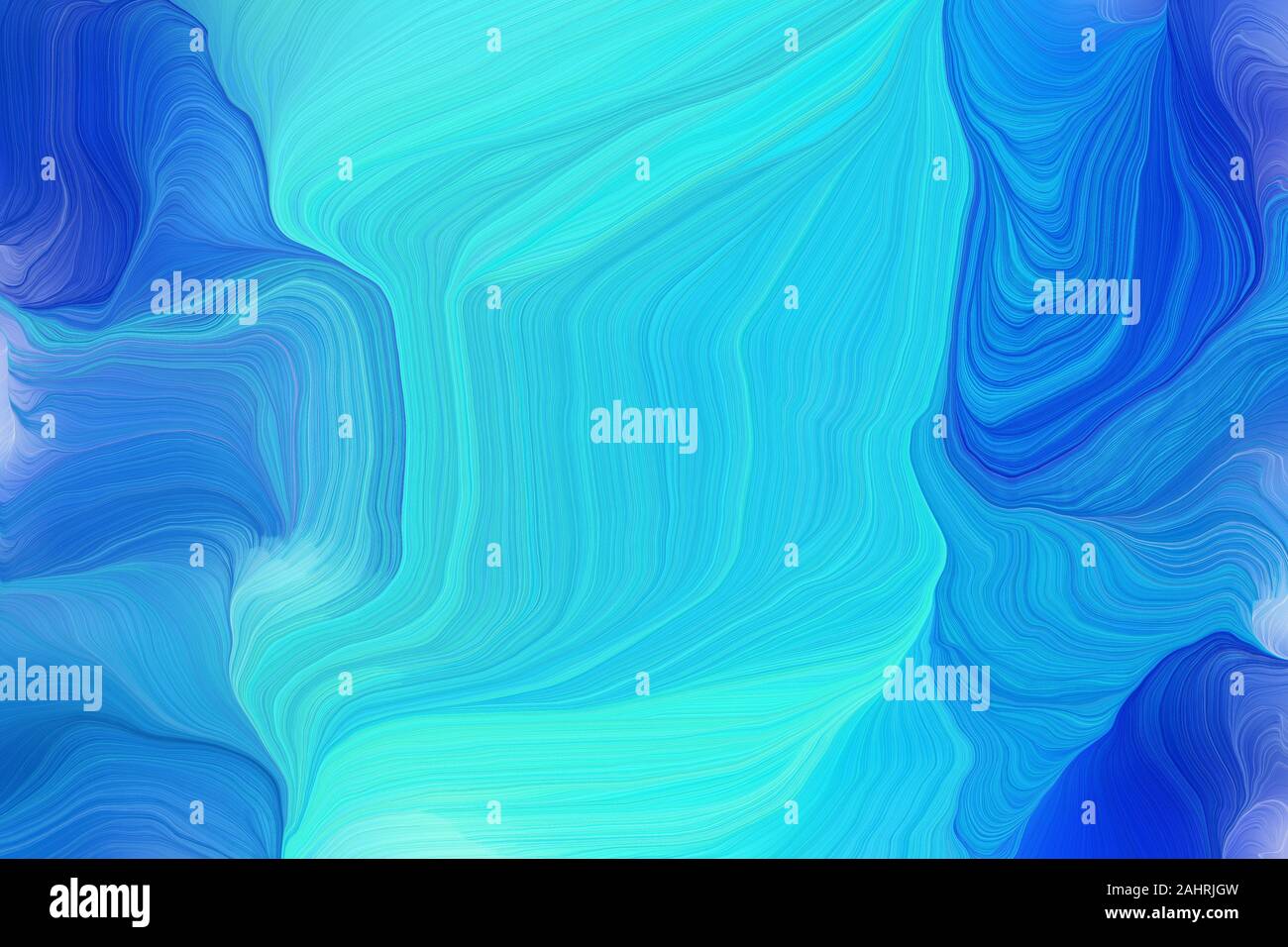 Royal Blue Swirl Design