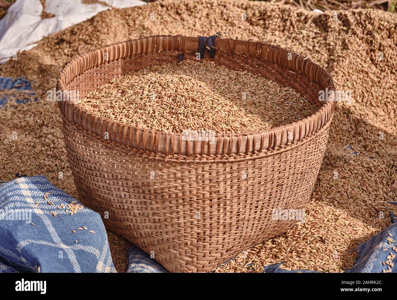 Rattan basket hi-res stock photography and images - Alamy