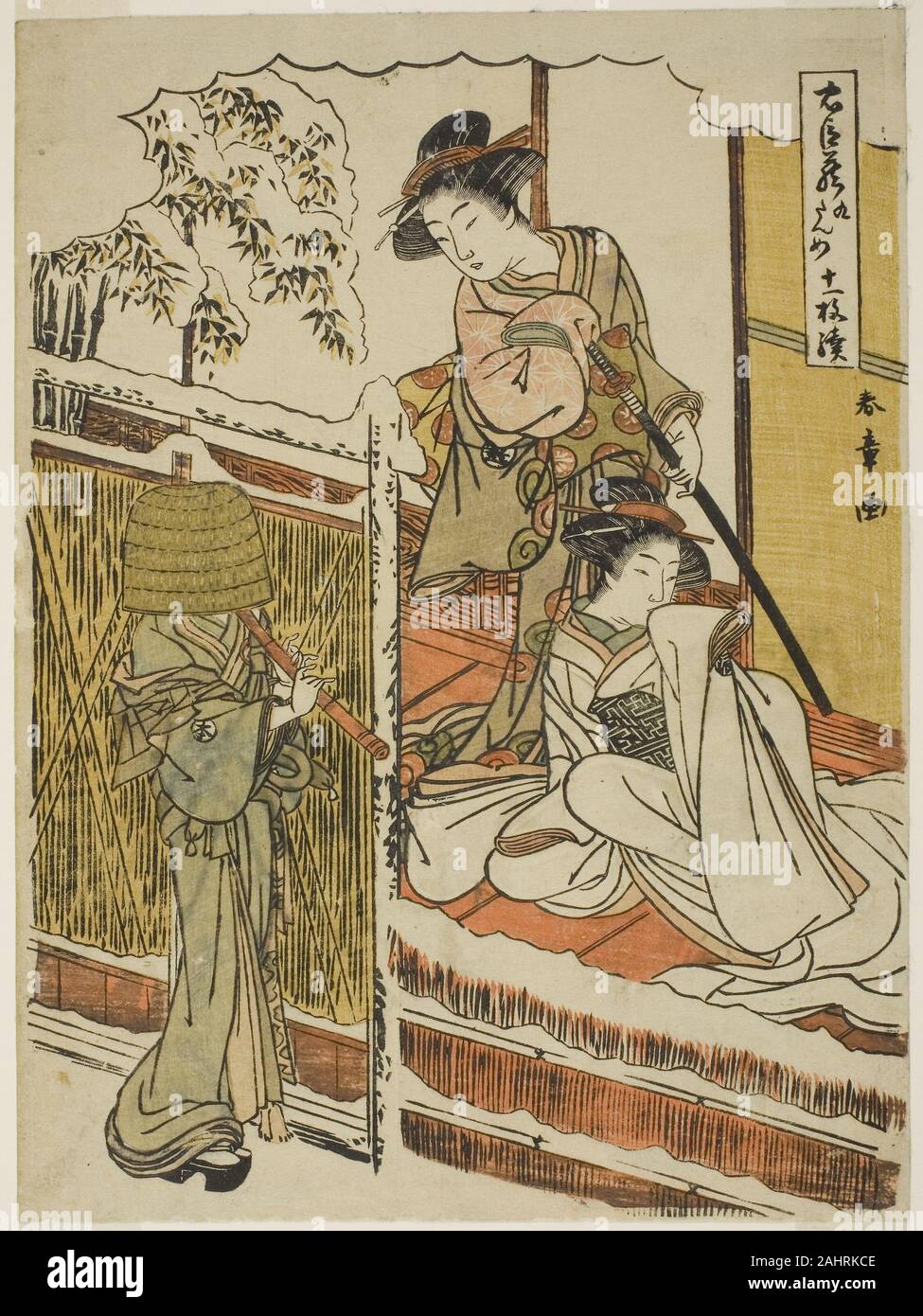 Katsukawa Shunsho. Act Nine Yuranosuke's House in Yamashina from the ...