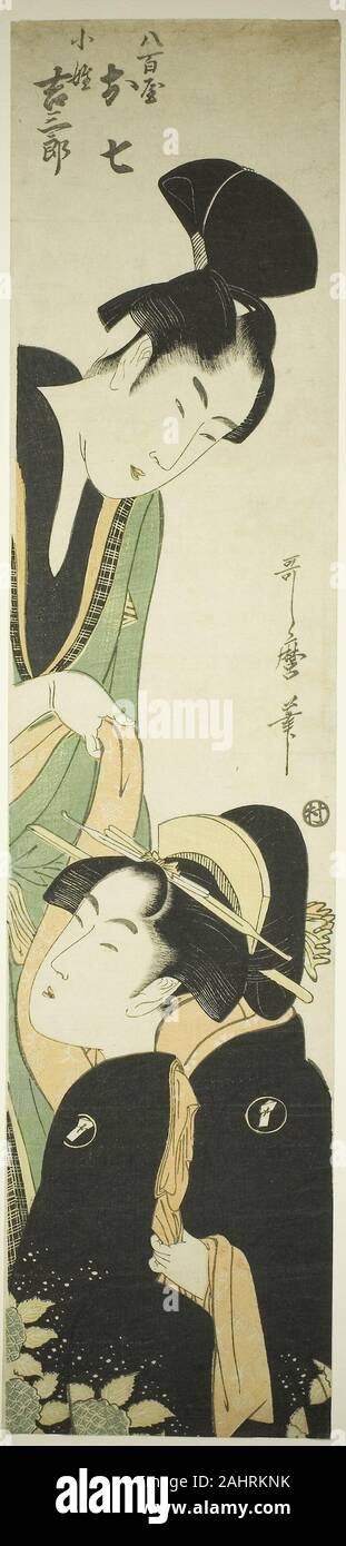 Kitagawa Utamaro. Yaoya Oshichi and Kosho Kichisaburo (Yaoya Oshichi ...