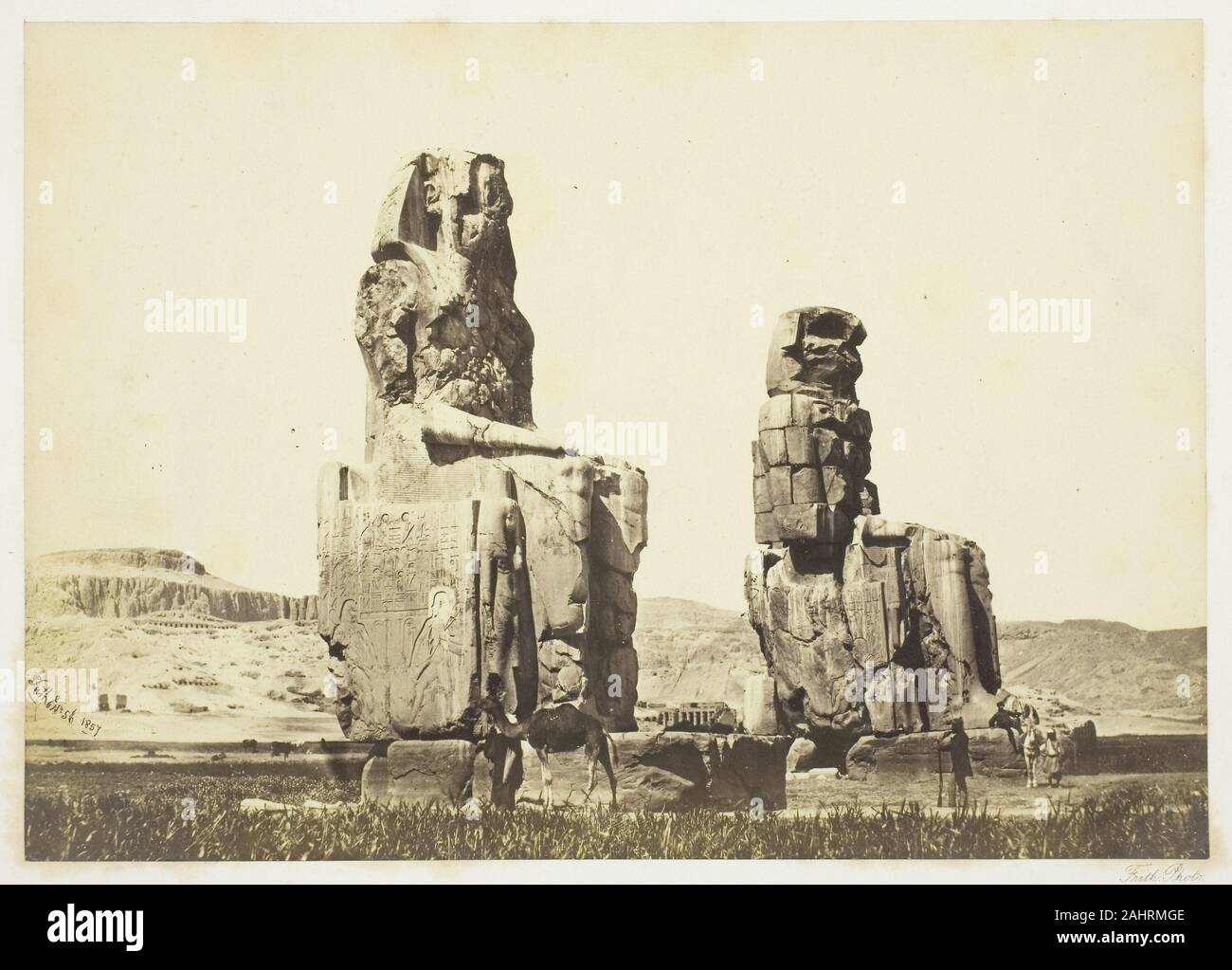 Francis Frith. The Statues of Memnon. 1857. England. Albumen print, No ...