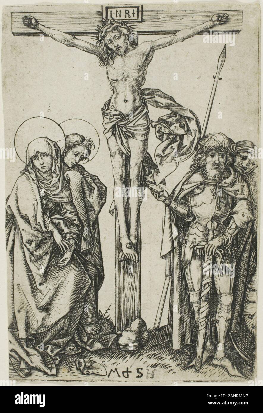 Martin Schongauer. The Crucifixion. 1470–1491. Germany. Engraving on ...