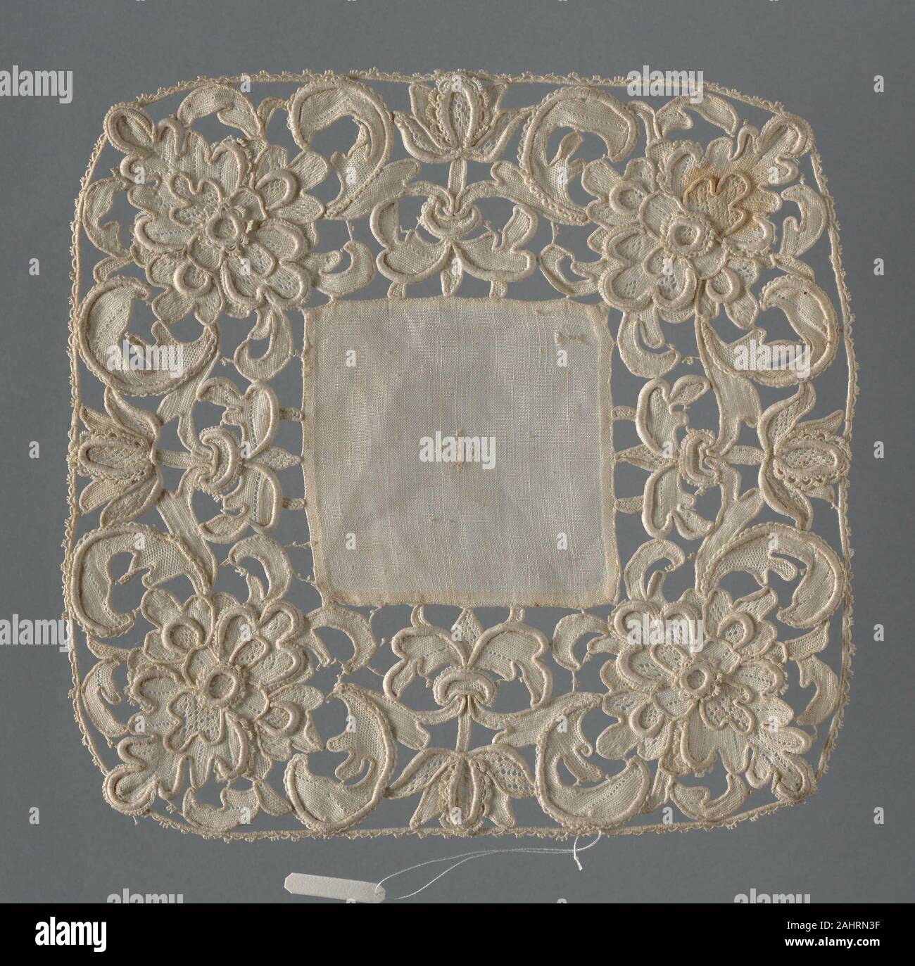 Raised details in immitation of venetian needle lace hi-res stock ...