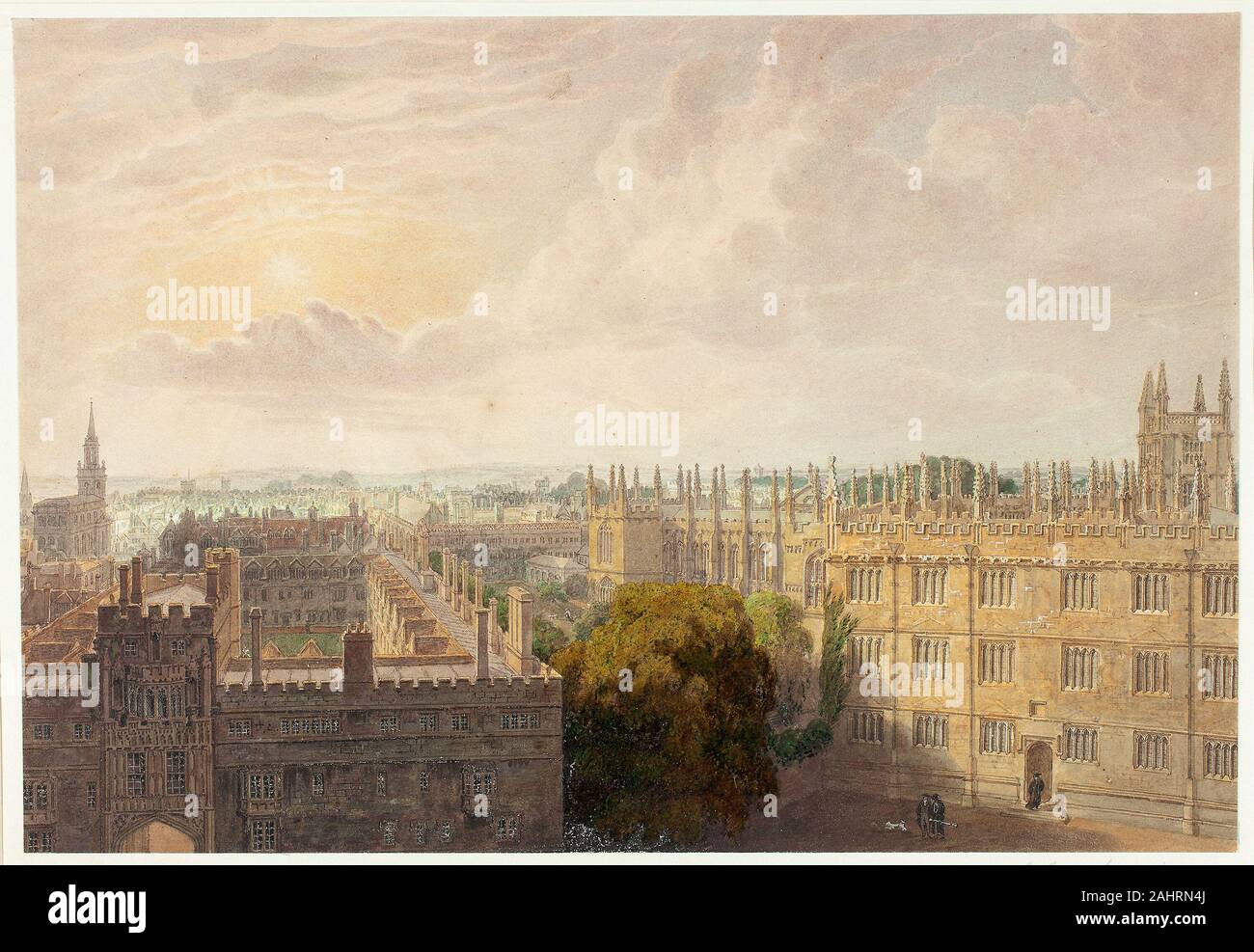 Frederick MacKenzie. View From Radcliffe Library. 1800–1825. France ...
