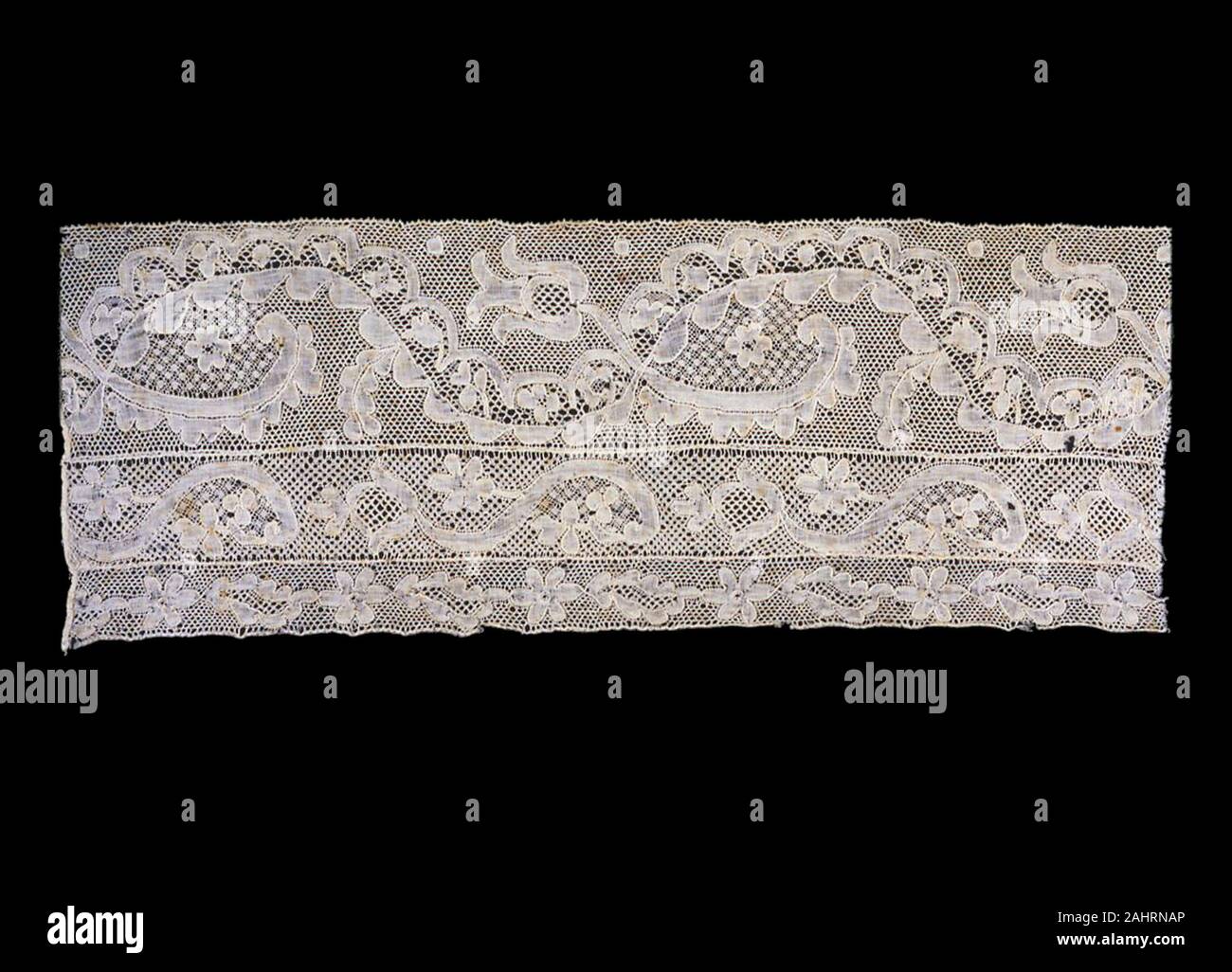 Fragment (Three Joined Strips). 1750–1775. Flanders. Cotton and linen ...
