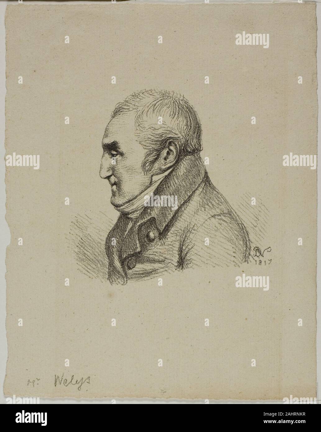 Dominique-Vivant Denon. Portrait of Monsieur Nelys in Profile. 1817 ...