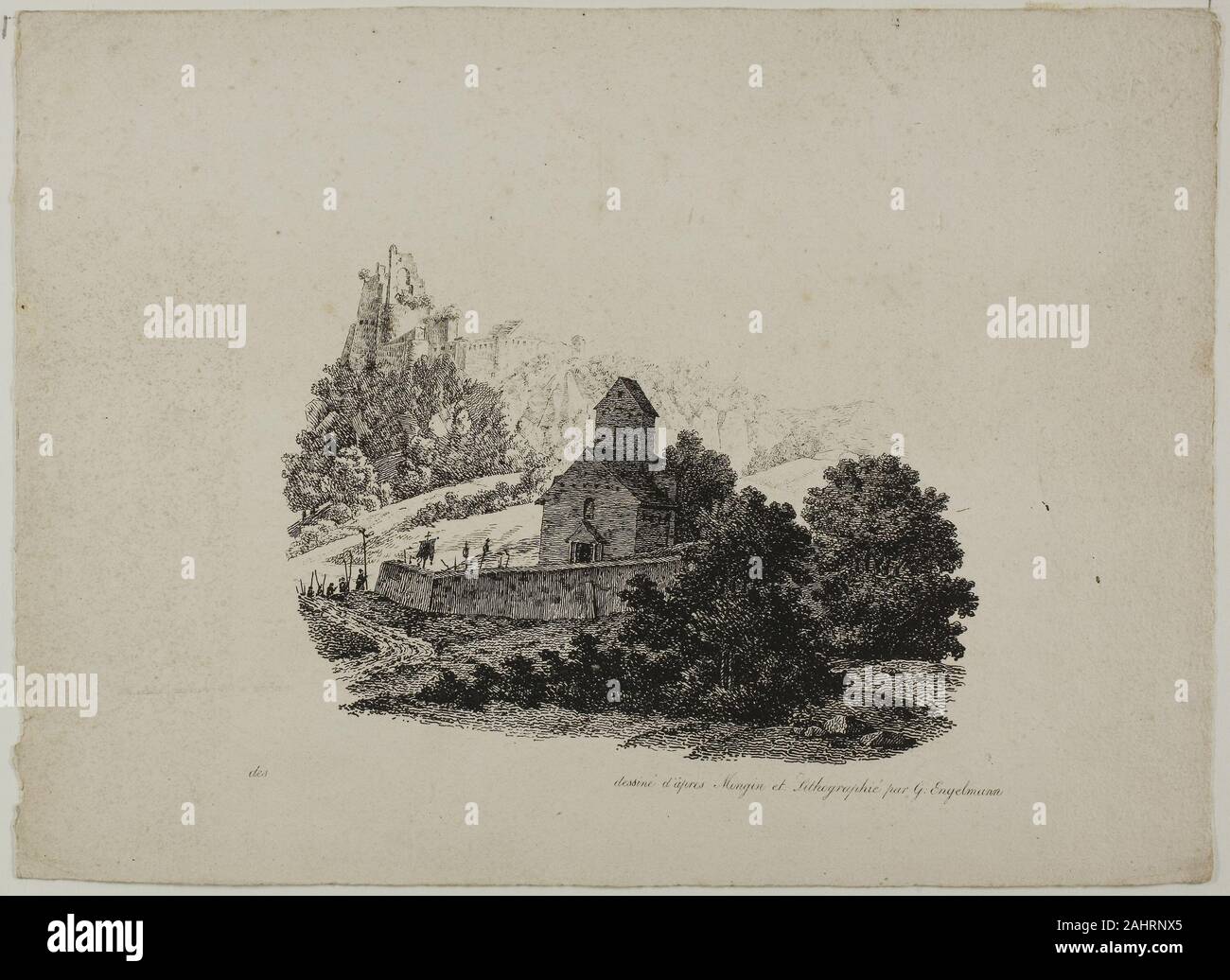 Gottfried Engelmann. Landscape with Procession. 1808–1839. France ...