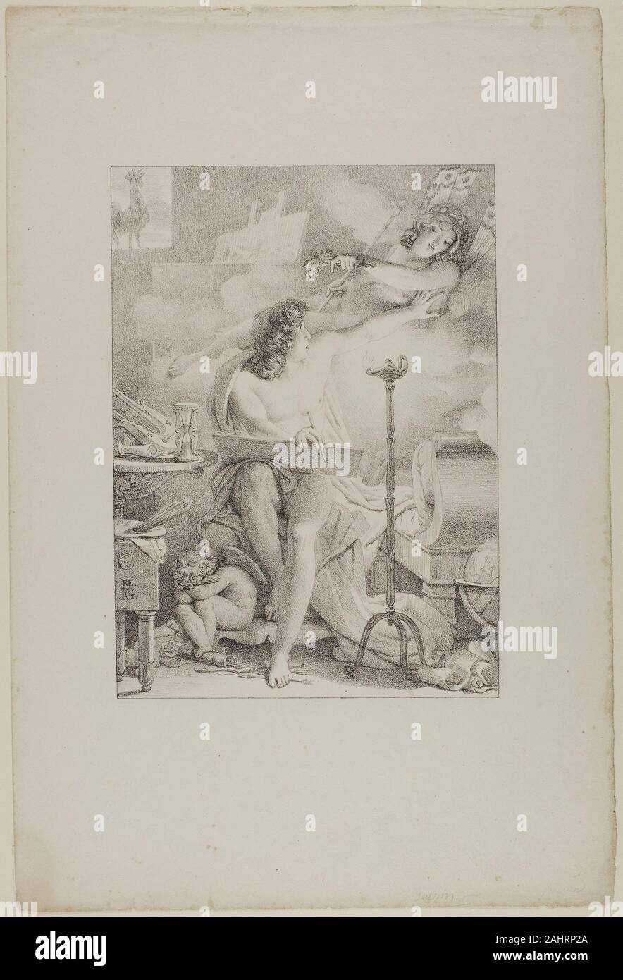 Pierre Guérin. The Vigilant Man. 1816. France. Lithograph in black on ...