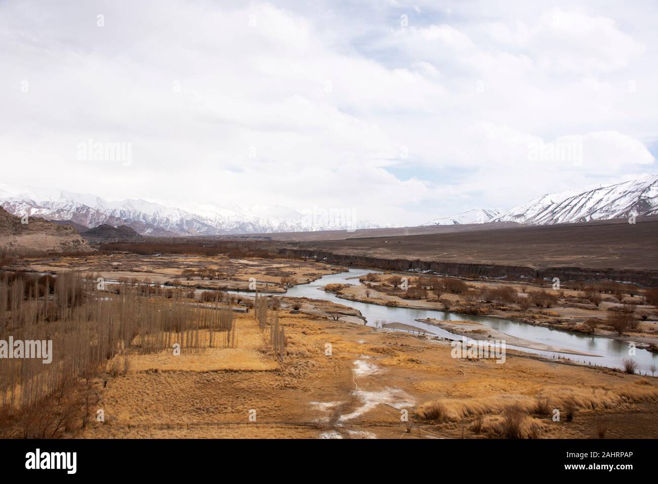 Viewpoint landscape of hight range mountain with Confluence of the ...