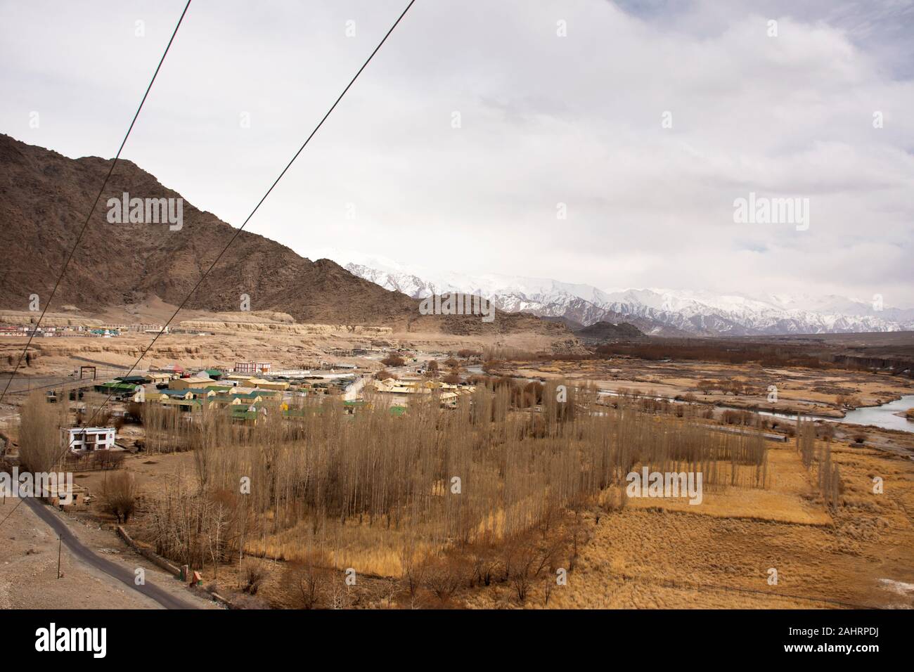 Viewpoint landscape of hight range mountain with Confluence of the ...
