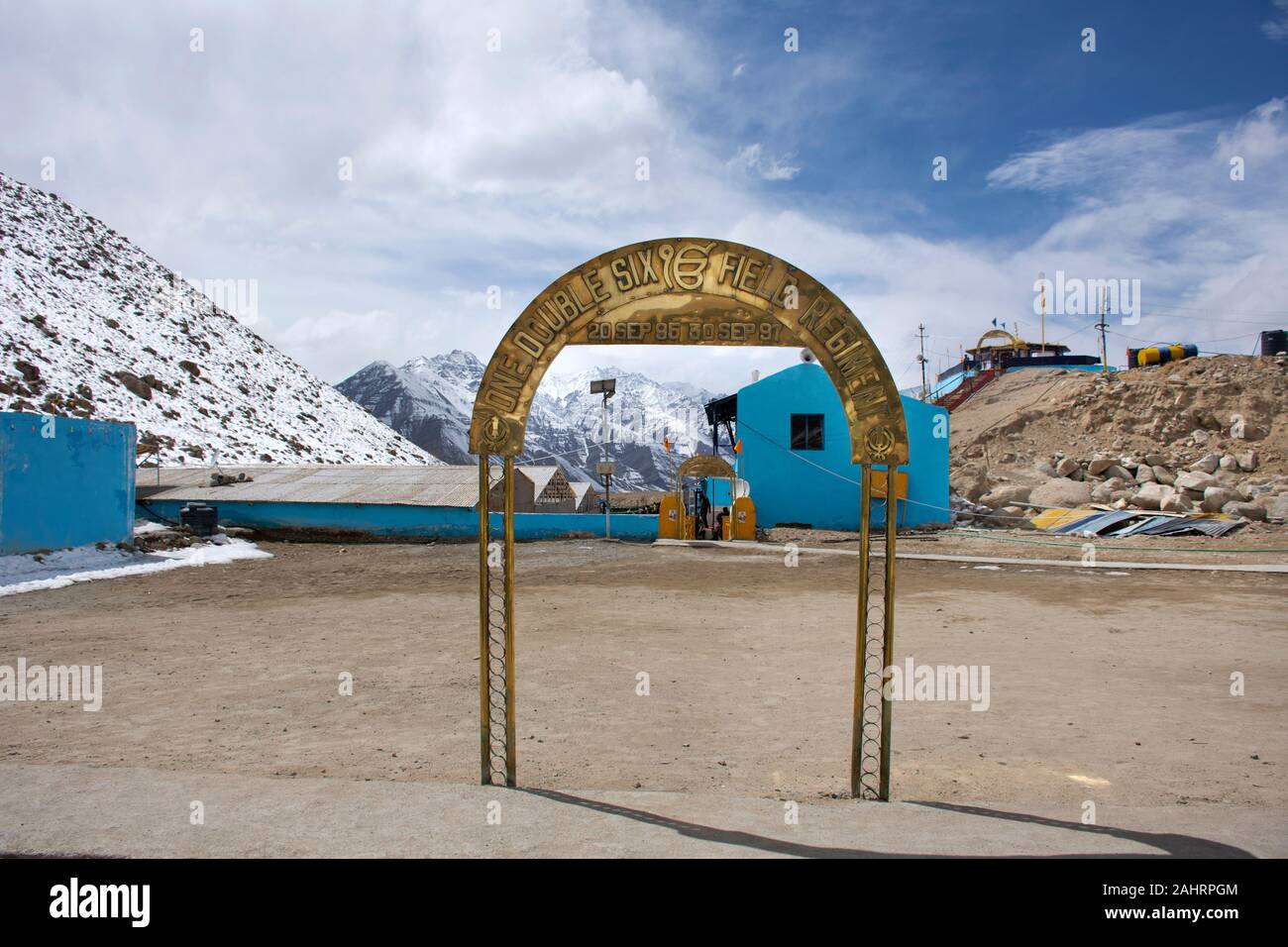 JAMMU KASHMIR, INDIA - MARCH 20 : Gurudwara Pathar Sahib in Sikkim ...