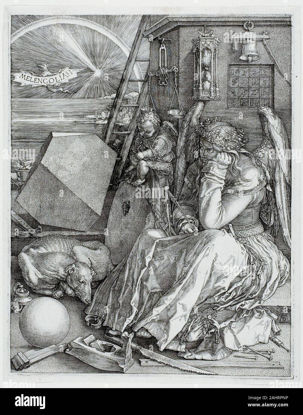 Albrecht Dürer. Melencolia I. 1514. Germany. Engraving in black on ... Albrecht Dürer. Melencolia I. 1514. Germany. Engraving in black on ...