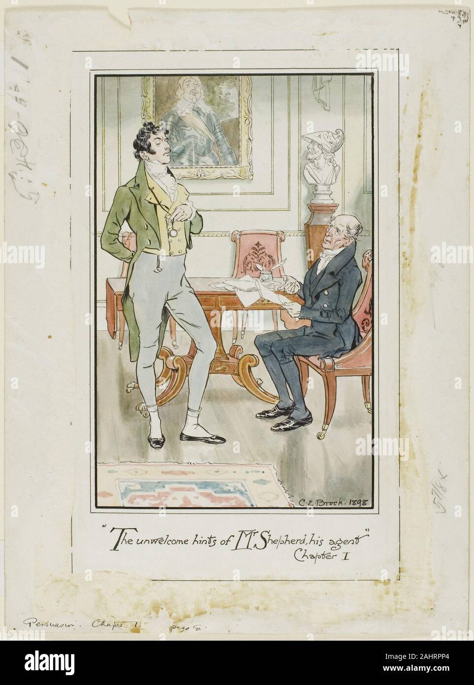 Charles Edmund Brock. 'The unwelcome hints of Mr. Shepherd, his Agent ...