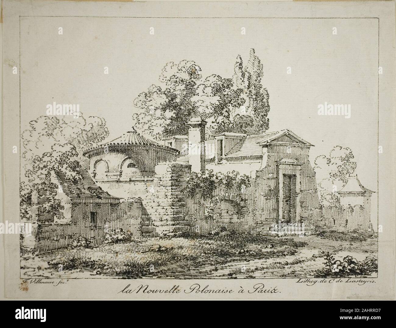 Louis Jules Frederic Villeneuve. The New Polish in Paris. 1819. France ...