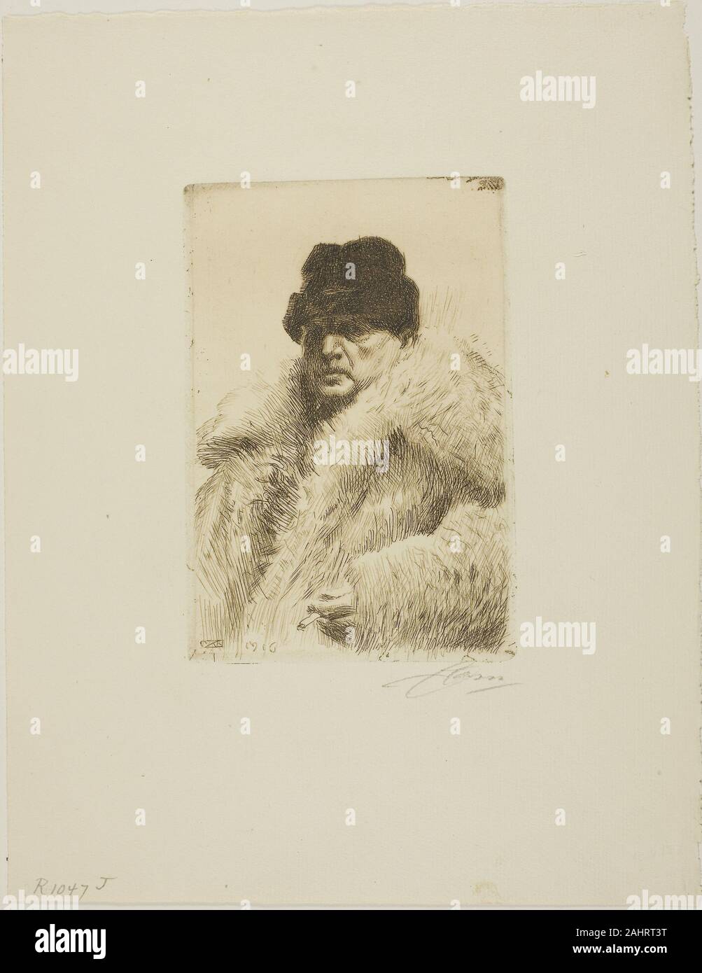 Anders Zorn. Self-Portrait 1916. 1916. Sweden. Etching on cream laid ...