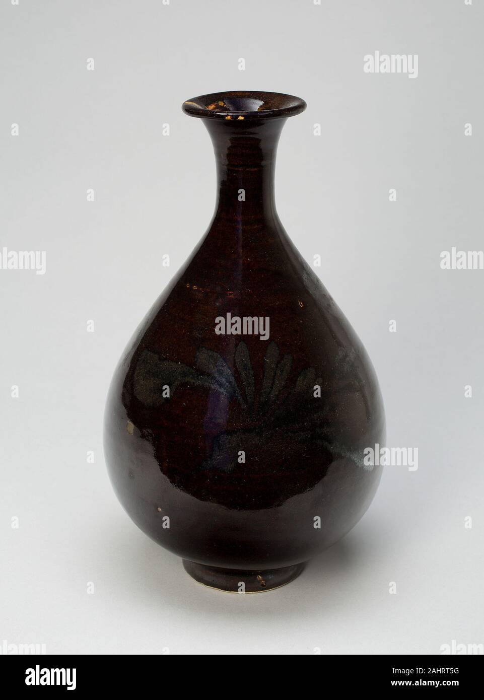 Pear-Shaped Bottle. 1280–1325. China. Cizhou ware; stoneware with dark ...