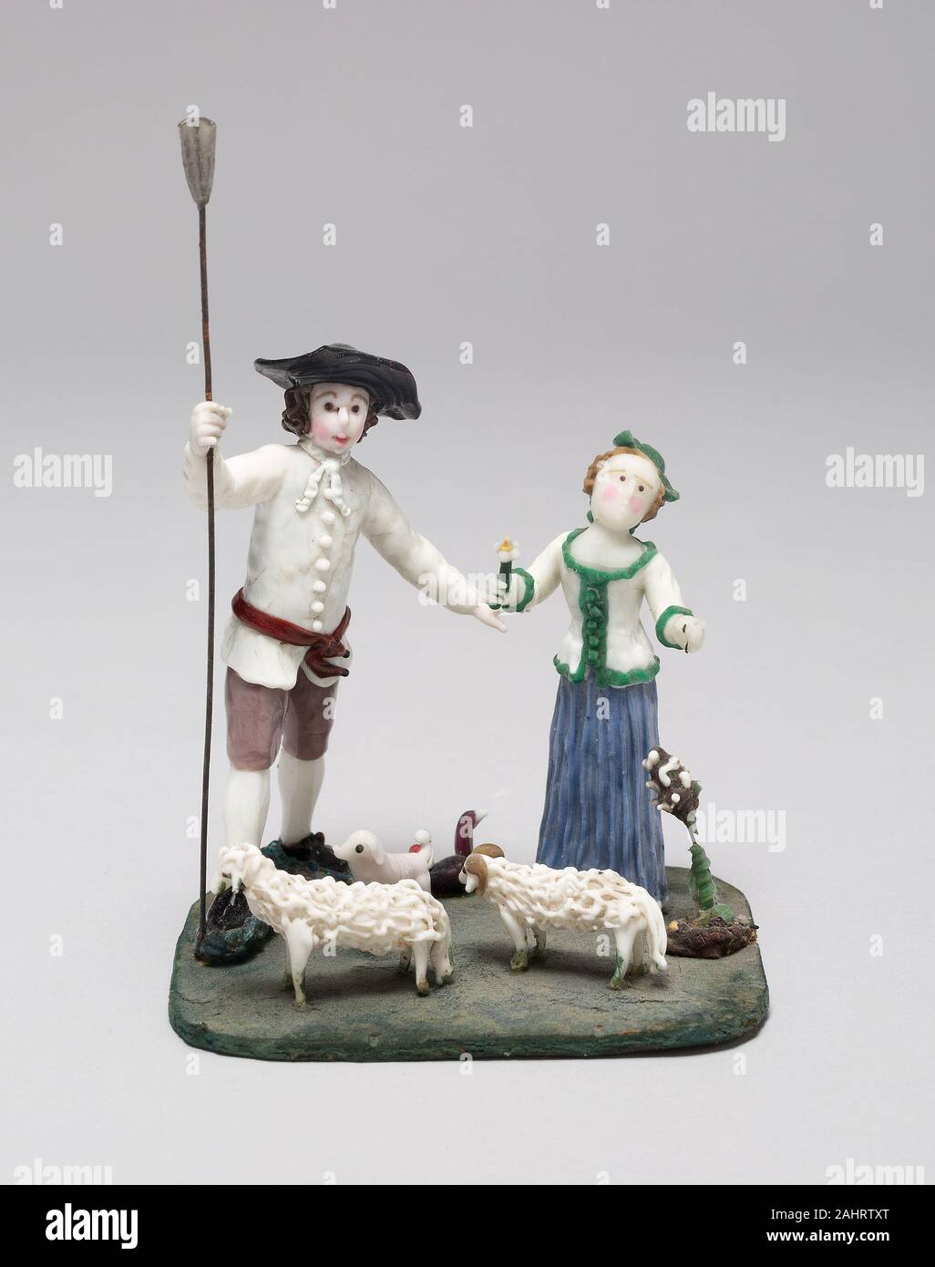 Shepherd and Shepherdess. 1775–1799. France. Glass; lampwork (verre de ...