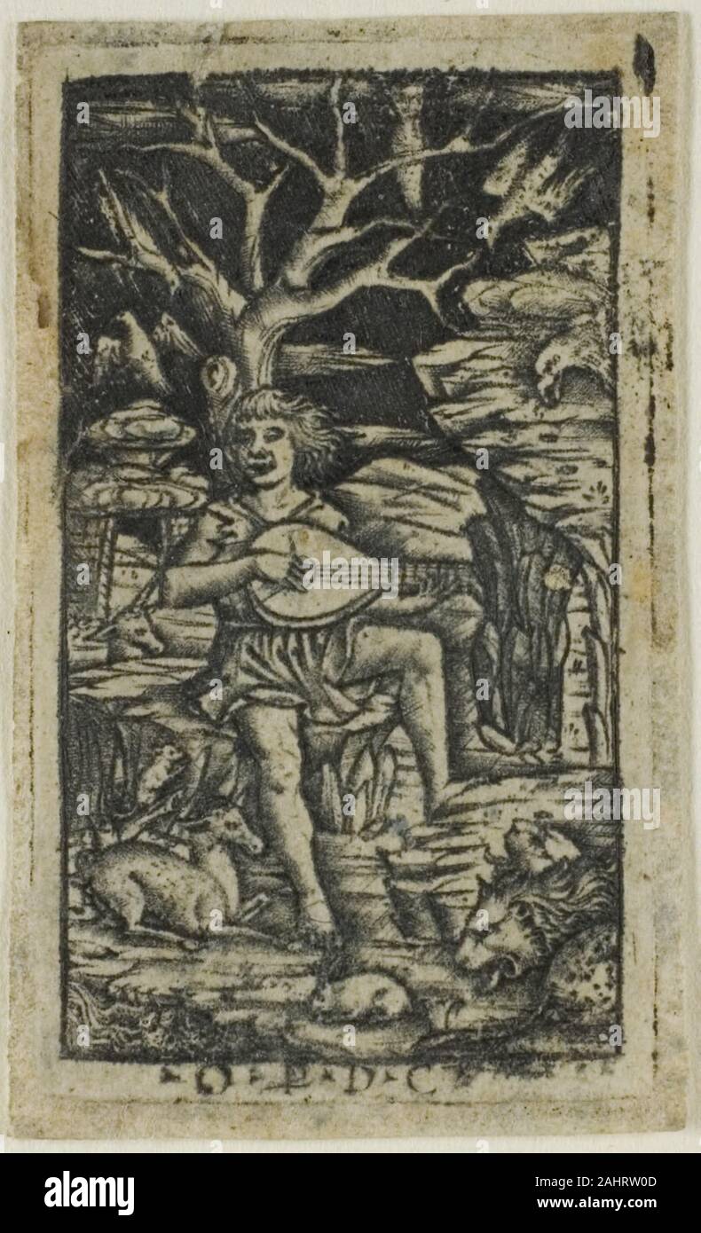 Peregrino da Casena. Orpheus Charming the Animals. 1490–1510. Italy ...