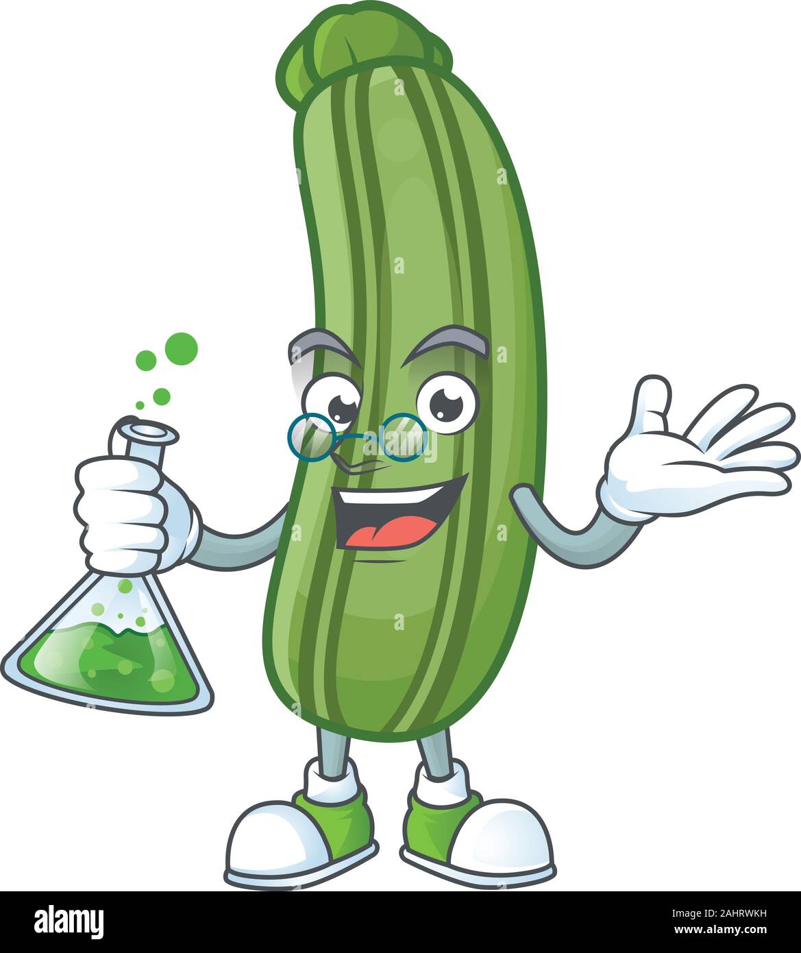 Holding zucchini Stock Vector Images - Alamy